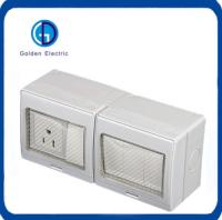 China Different sizes and specifications American Type 2gang Switch 1gang Electrical Socket for sale