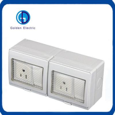 Китай ПК-панель и медно-серебряный сплав внутри Макс. напряжение 110V-250V 2 Ганг Американский стандартный розетка продается