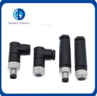 China 3pin Electric Waterproof M8 Sensor Connector Screw Threaded Coupling for sale