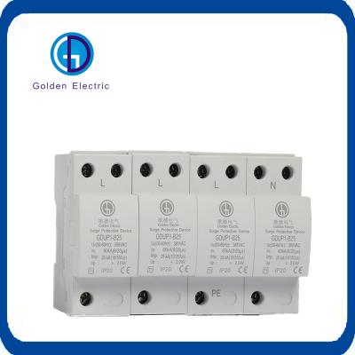 AC System Surge Protector SPD 20ka-40ka 2p 3p 4p for Solar House 275V 385V 420V T1 T2