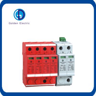 China 20kv 2p/3p 40ka Imax AC Surge Protective Device for Solar System Lightning Protection for sale