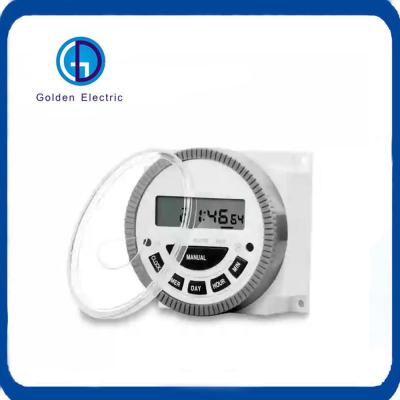 China 17 Times Switch Digital LCD Power Timer Switch for Industrial AC220V 110V 24V 12V 16A for sale