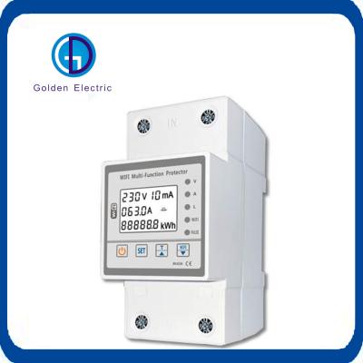 China ROHS Certified Single Phase Voltage/Current Leakage Protector with Kwh Meter Included for sale