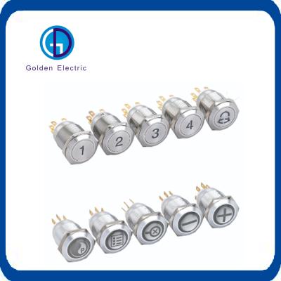 China Ring LED Type Push Switch with Durable Stainless Steel Shell Momentary and Waterproof for sale
