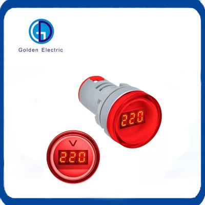 China Red/Blue/White/Yellow/Green Voltage Meter Pilot Lamp for 22mm Round Digital Voltmeter for sale