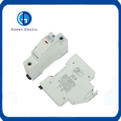 China Solar PV Control Fuse Holder DC 1000V 1p 10A 16A 20A 25A 32A Electric Ceramic Cylinder Fuse Link with Indicator for sale