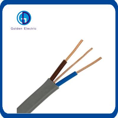 China Round Wire BVVB 2X1.5mm2 E Flat Twin and Earth Cable for Underground Installations for sale