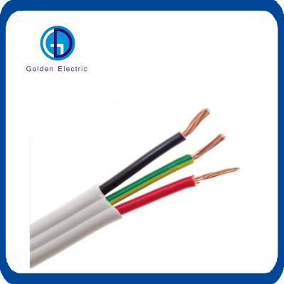 China Round Wire BVVB 2X1.5mm2 E Flat Twin and Earth Cable for Underground Installations for sale