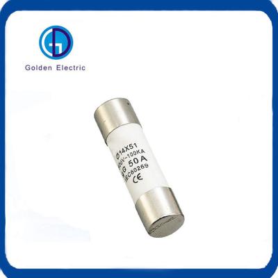 China 14*51mm Low Voltage Cylindrical Ceramic Fuse 6A 10A 16A 20A 25A 32A 40A 63A Fuse Link for sale