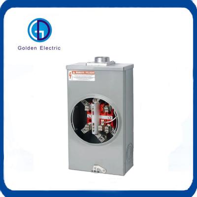 China Customization Energy 200A Hub Generator 7jaws Ringless Type Series 3 Phase Meter Base Square Meter Socket for sale