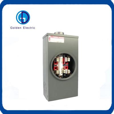 China Customization Energy 200A Hub Generator 7jaws Ringless Type Series 3 Phase Meter Base Square Meter Socket for sale