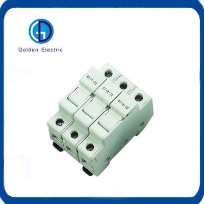 중국 8X31mm 10X38mm 1p 2p 3p 16A 32A 500VAC 흰색 실린더식 피우스 홀더 전기 피우스 베이스 판매용