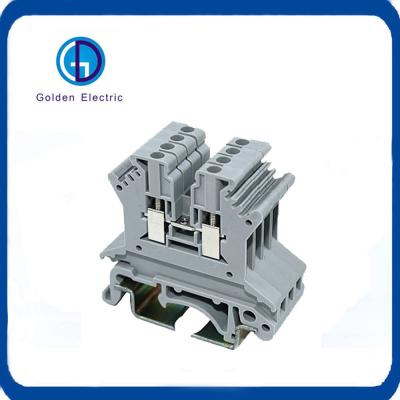 China 10A/17.5A Rated Current UK1.5b Push-in Terminal Block for Feed Through Connection for sale