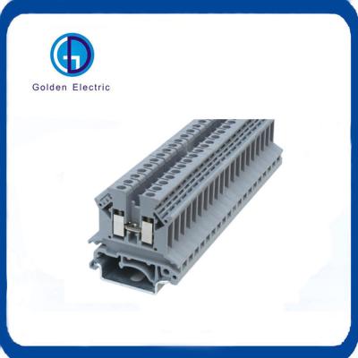 China 10A/17.5A Rated Current UK1.5b Push-in Terminal Block for Feed Through Connection for sale