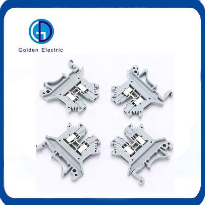 China Universal UK6n 24-10AWG DIN Rail Wire Terminal Blocks for Rectangular Wiring Needs for sale