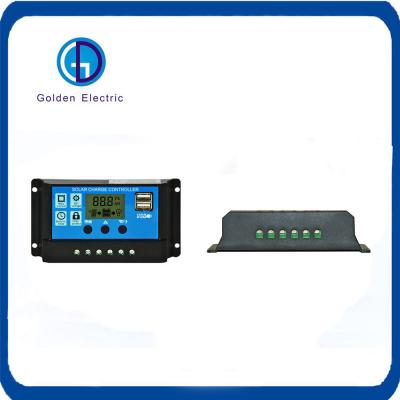 China LCD Display Solar Charge Controller 30A/20A/10A 12V 24V Auto with Double USB PV Regulators Battery Chargers for sale