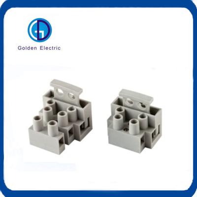 China PCB Feed Through Terminal Block with Fuse 250V 10A 1-5 Pole Screw Terminal Connector for sale
