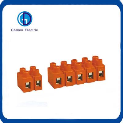China 2-20p 600V 36A Base Copper Row Terminal Screw Dual Terminal Block for Wiring Terminal 0.5-6mm2 for sale