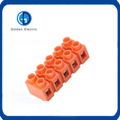 China 2-20p 600V 36A Base Copper Row Terminal Screw Dual Terminal Block for Wiring Terminal 0.5-6mm2 for sale
