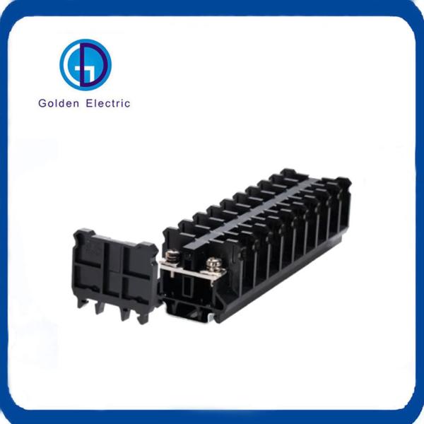 Quality Customization Tk Series DIN Rail Mount Type Terminal Blocks 600V Black Wire for sale