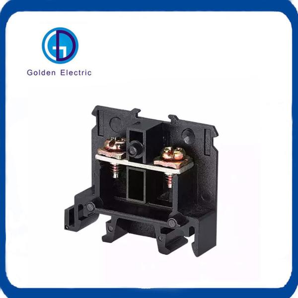 Quality Customization Tk Series DIN Rail Mount Type Terminal Blocks 600V Black Wire for sale