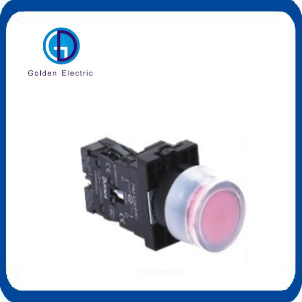 Quality Industrial Grade 120V 240V LED Light Metal Selector Push Button with CE for sale
