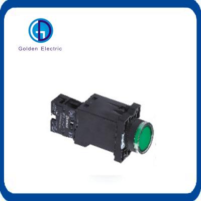 China Plastic Emergency Stop 22mm Mushroom Push Button with LED Bulb Type Screw Terminal for sale