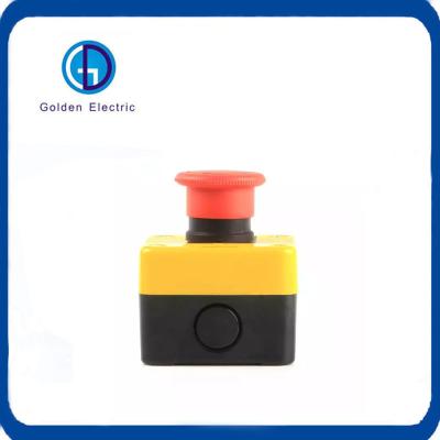 China IP65 Protection Level Single Hole Control Switch Box for Red Mushroom Head Push Button for sale