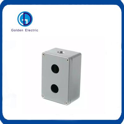 China 600V Normal Open Metal Push Button Switch Control Box Enclosure for 22mm Button Switch for sale