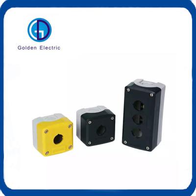 China Single-pole on-off Switch Waterproof Plastic Push Button Control Box 22mm Mechanical for sale