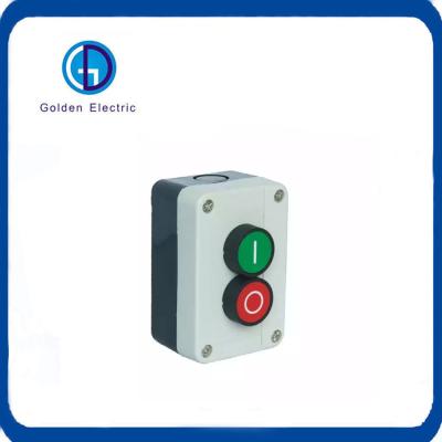 China 10A Push Button Start Stop Label No Nc Red Pilot Light Spring Return Control Box for sale