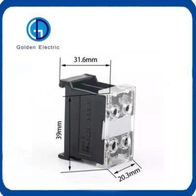 China 20A 600V 2mm Fixed Connection Terminal Blocks in Series 12bk for Current Applications for sale