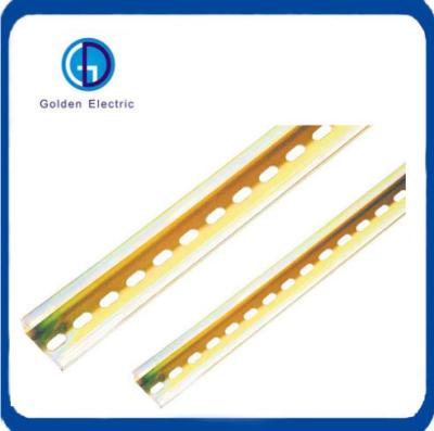 China Good Rigid Th35-7.5 1.0mm Terminal Block Steel Mounting DIN Rails 5.2X15mm Hole Size for sale