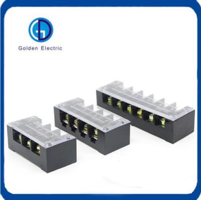 China Tb Series Screw Fixed Barrier Terminal Block with Transparent Cover Material Resin for sale