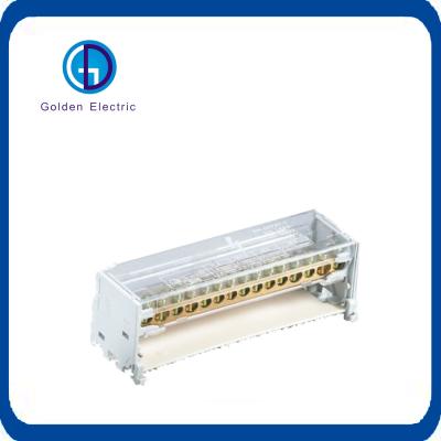 China Brass PP Terminal Block Screw 125A Connection Box Wiring Distribution Block Junction Box for sale