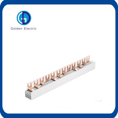 China 1p 2p 3p 4p Tin Plated Copper Busbar for Electrical MCB Busbar Insulator Breaker Connector for sale