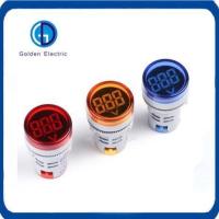 China 22mm Round Digital Voltmeter Mini LED Indicator Light Voltage Meter Pilot Lamp for Durable for sale