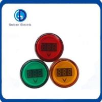 China 22mm Round Digital Voltmeter Mini LED Indicator Light Voltage Meter Pilot Lamp for Durable for sale