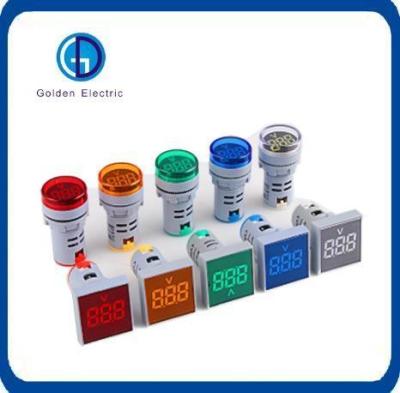 China Bulb Type Induction Lamps 22mm Digital Ammeter LED Indicator Light with Different Color for sale
