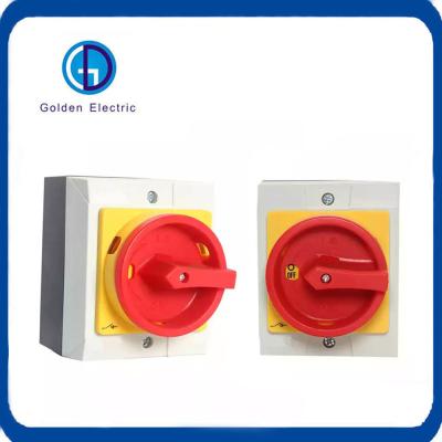 China IP65 Waterproof AC Isolation Switch 4p 20A 32A 40A 63A Electrical Rotary Disconnector for sale