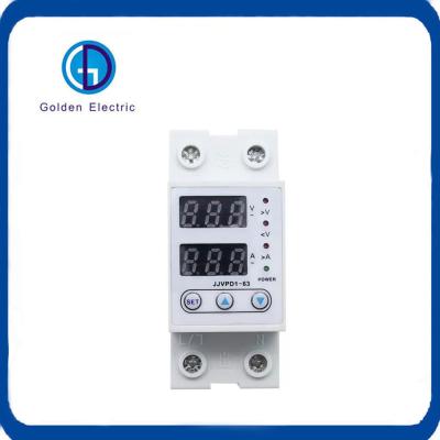 China Single Phase 63A 230V Under Voltage Protector with Dual LED Display for sale