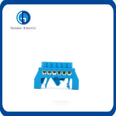 China Customized Copper Neutral Links Bus Bar DIN Rail Connecting Terminal Block for Cable for sale