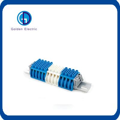 China Customized Copper Neutral Links Bus Bar DIN Rail Connecting Terminal Block for Cable for sale