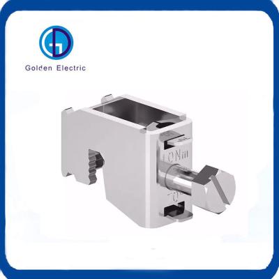 China 175A Busbar System Clamp for Flat Copper Busbar 5mm/10mm and Opening Dimension 14*14mm for sale