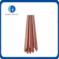 China Direct Earthing Method 14.2mm Copper Ground Earthing Rod with Customization Request for sale