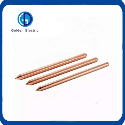 China Direct Earthing Method 14.2mm Copper Ground Earthing Rod with Customization Request for sale