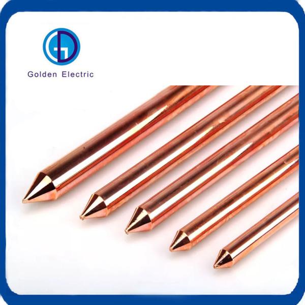 Quality High Voltage Copper-Bonded Steel Ground Earthing Rods for Secure Electrical Grounding for sale