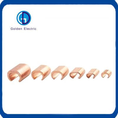 China Lightning Protection and Customization Electrical Cable Earthing Copper C Clamp for sale