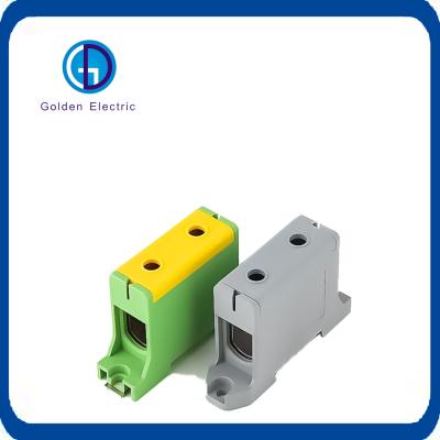 China High Current 2p/4p Terminal Block for Power Distribution DIN Rail Mounting 750V 800V for sale