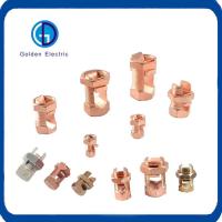China 25mm2 Copper Split Bolt Connector Customized For Grounding Connection System for sale